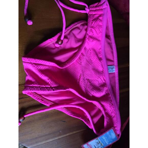 Swim | Arizona Jeans Womens Hot Pink String Bikini Bottoms Wcrochet ...